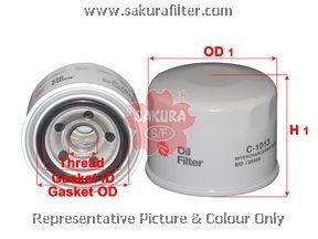 Фильтр масляный SAKURA C1013 купить недорого по цене 284 руб в интернет-магазине БИ-БИ с ...