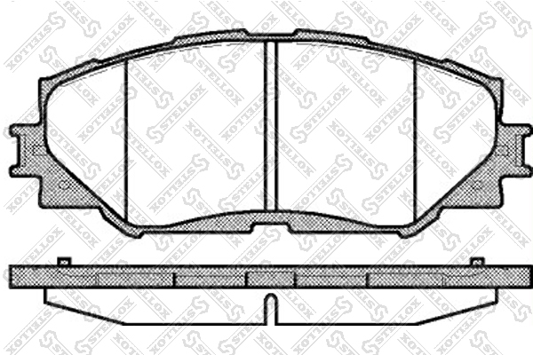 Колодки тормозные STELLOX 001089BSX передние купить недорого по цене 1 ...